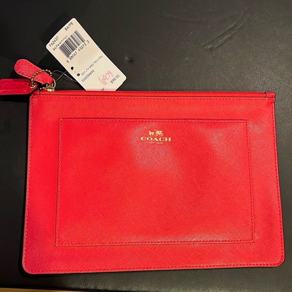 Coach | Bags | Coach Clutch Red | Poshmark